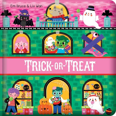 Trick or Treat: Padded Board Book | Book by Em Bruce, Liv Wan ...