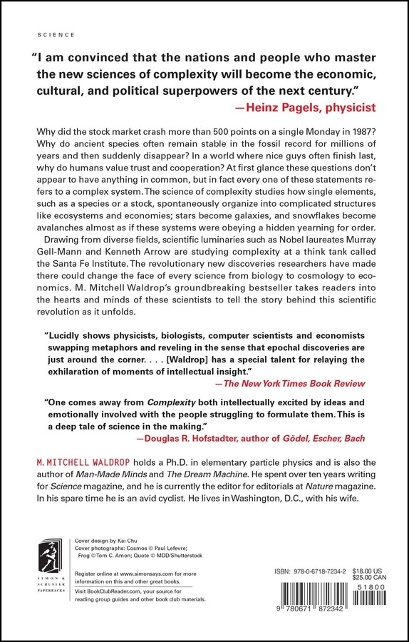 Complexity | Book by Mitchell M. Waldrop | Official Publisher Page ...