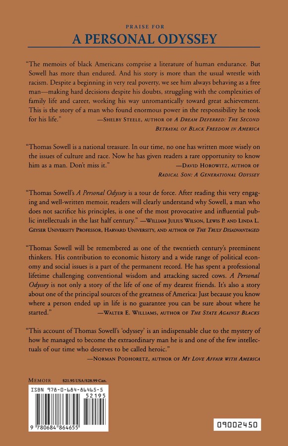 A Personal Odyssey | Book by Thomas Sowell | Official Publisher Page ...