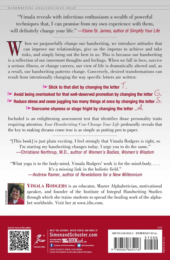 Your Handwriting Can Change Your Life | Book by Vimala Rodgers ...