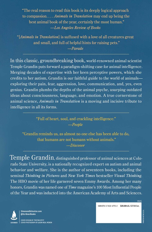 Animals in Translation | Book by Temple Grandin, Catherine Johnson ...