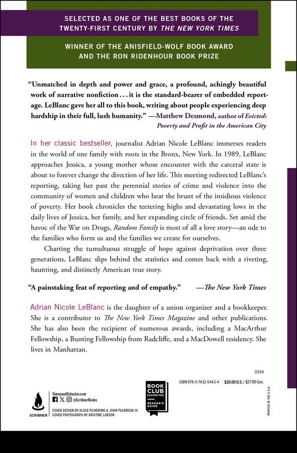 Random Family | Book by Adrian Nicole LeBlanc | Official Publisher Page ...