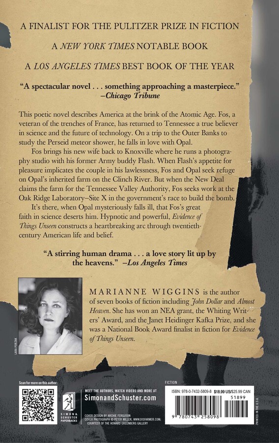 Evidence of Things Unseen | Book by Marianne Wiggins | Official ...