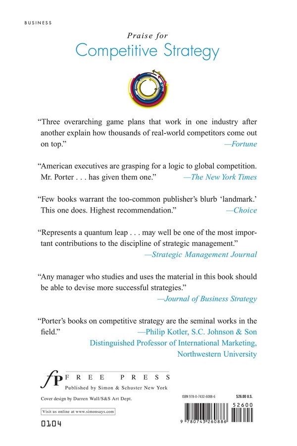 The Competitive Strategy | Book by Michael E. Porter | Official ...