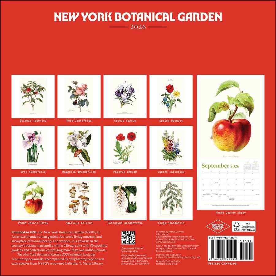 The New York Botanical Garden 2026 Wall Calendar - Book Summary & Video ...