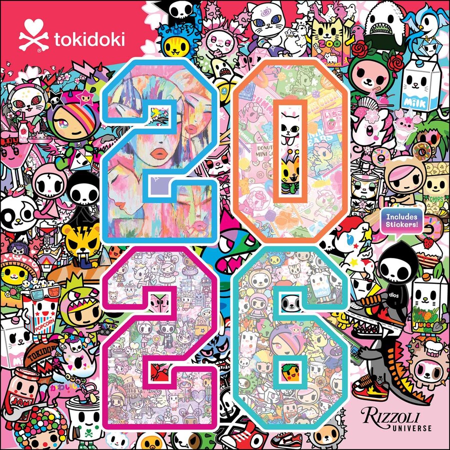 tokidoki 2026 Wall Calendar (Includes Stickers) - Book Summary & Video ...
