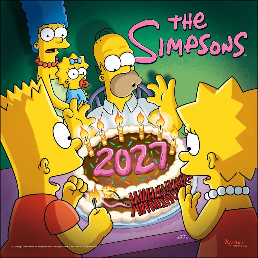 The Simpsons 2027 Wall Calendar - Book Summary & Video | Official ...