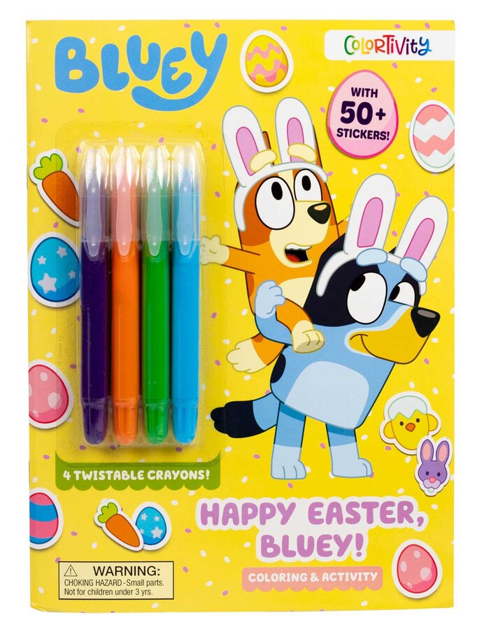 Bluey Colortivity: Happy Easter, Bluey! | Book by Delaney Foerster ...