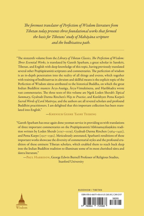 The Perfection of Wisdom Tradition | Book by Gareth Sparham, Ngok Loden ...