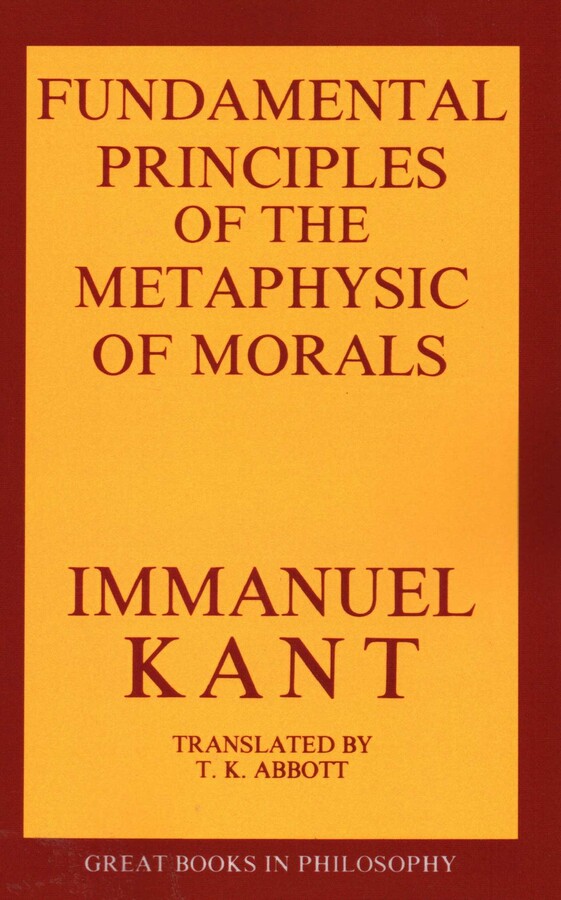 Fundamental Principles of the Metaphysic of Morals | Book by Immanuel ...