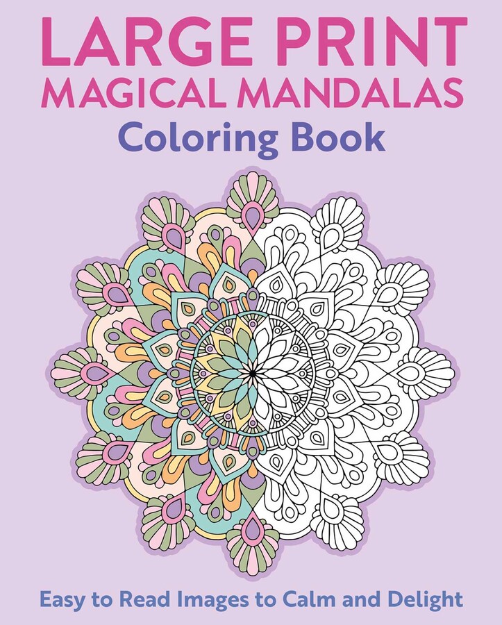Large Print Magical Mandalas Coloring Book | Book by Tansy Willow ...
