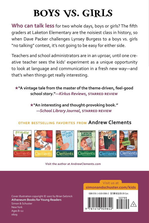 No Talking | Book by Andrew Clements, Mark Elliott | Official Publisher ...