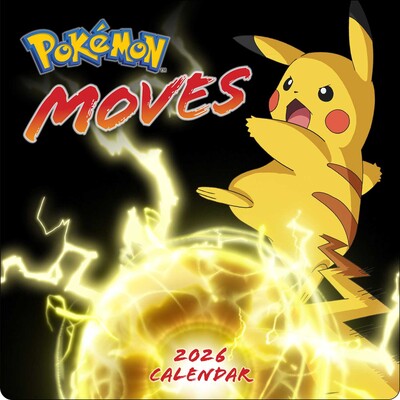 Pokémon Moves 2026 Wall Calendar - Book Summary & Video | Official ...