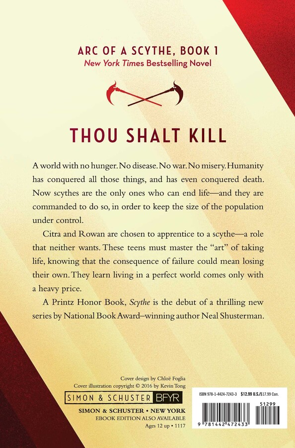 Scythe | Book by Neal Shusterman | Official Publisher Page | Simon ...