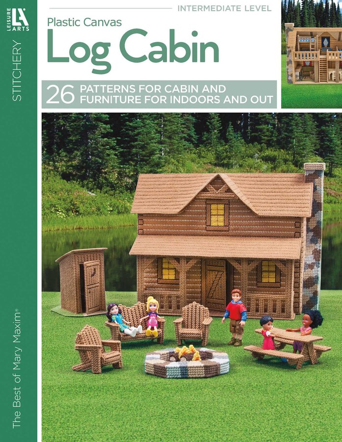 Log Cabin in Plastic Canvas | Book by Mary Maxim | Official Publisher ...