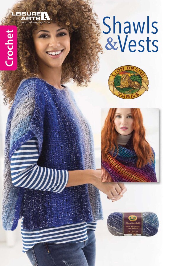Shawls & Vests—Crochet 7 Bomenian Designs | Book by Leisure Arts | Official Publisher Page ...