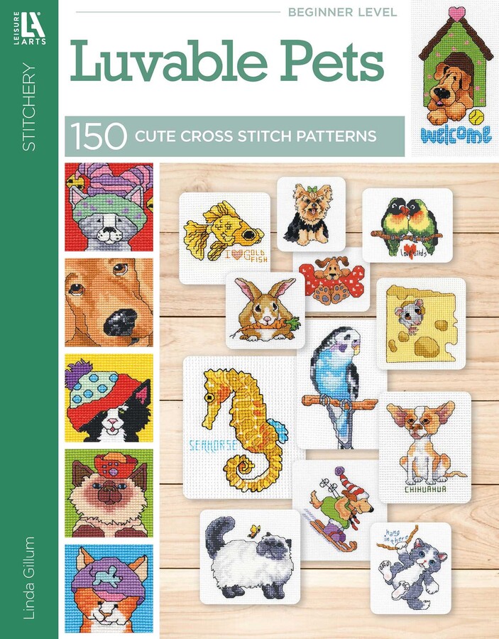 Cross Stitch Loveable Pets | Book by Megan Glaser | Official Publisher ...