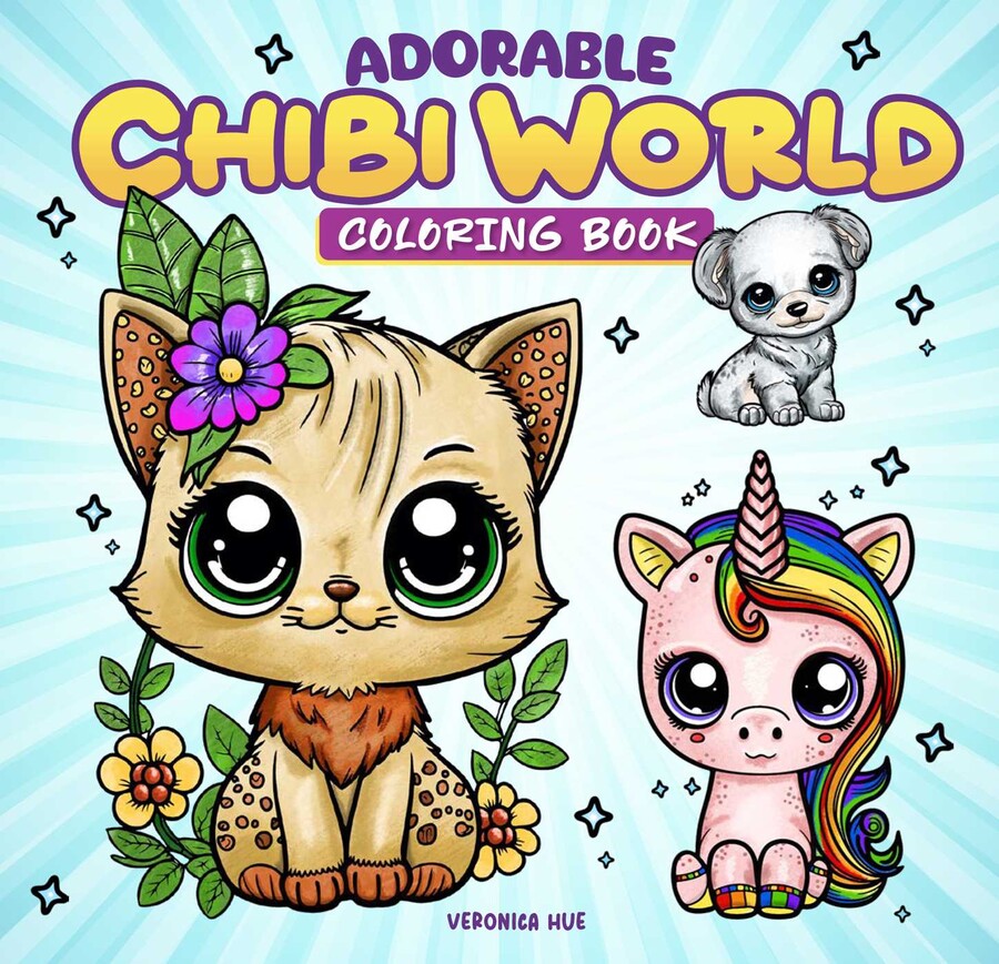 Adorable Chibi World Coloring Book | Book by Veronica Hue | Official ...