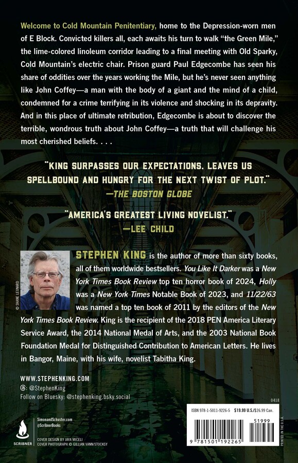 The Green Mile | Book by Stephen King | Official Publisher Page | Simon ...