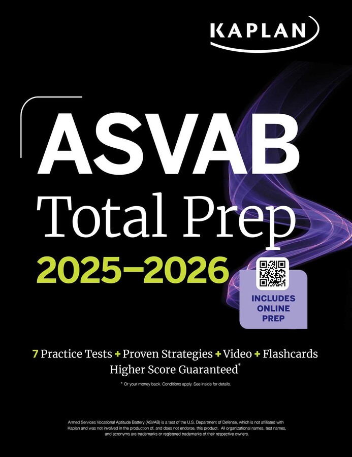 ASVAB Total Prep 2025-2026: Includes 7 Full Length Practice Tests ...
