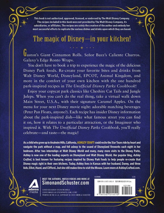 The Unofficial Disney Parks Cookbook | Book by Ashley Craft | Official ...