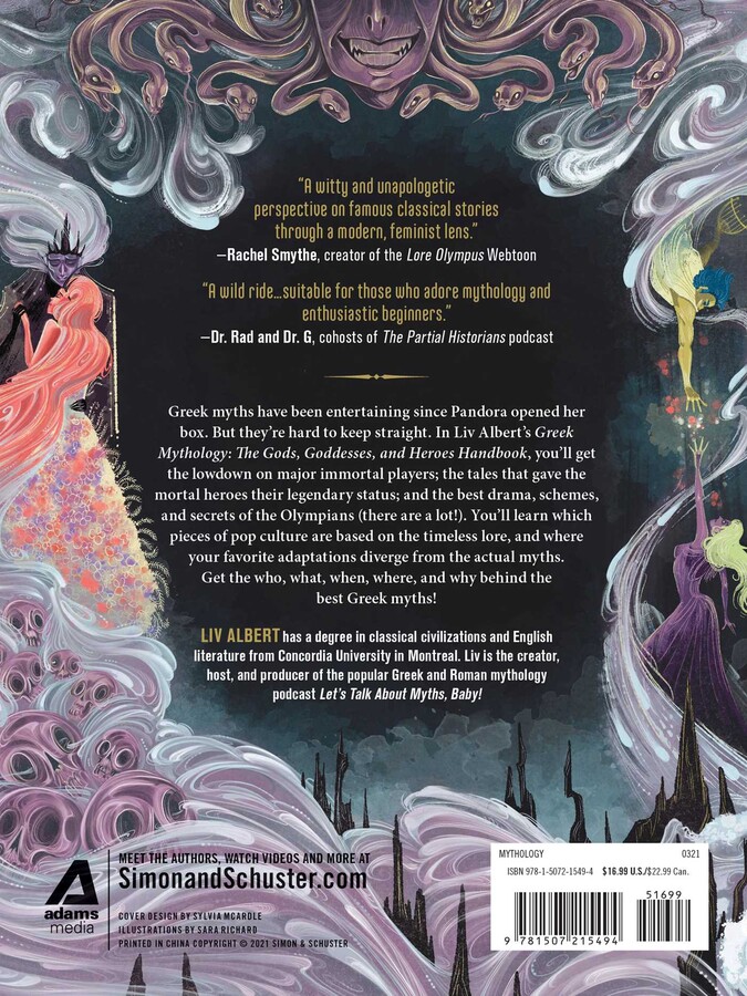 Greek Mythology: The Gods, Goddesses, and Heroes Handbook | Book by Liv ...