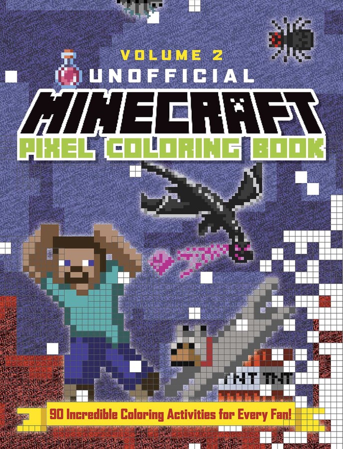 The Unofficial Minecraft Pixel Coloring Book | Book by Andrews McMeel ...