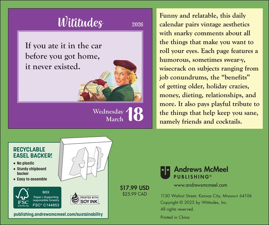 Wititudes 2026 Day-to-Day Calendar - Book Summary & Video | Official ...