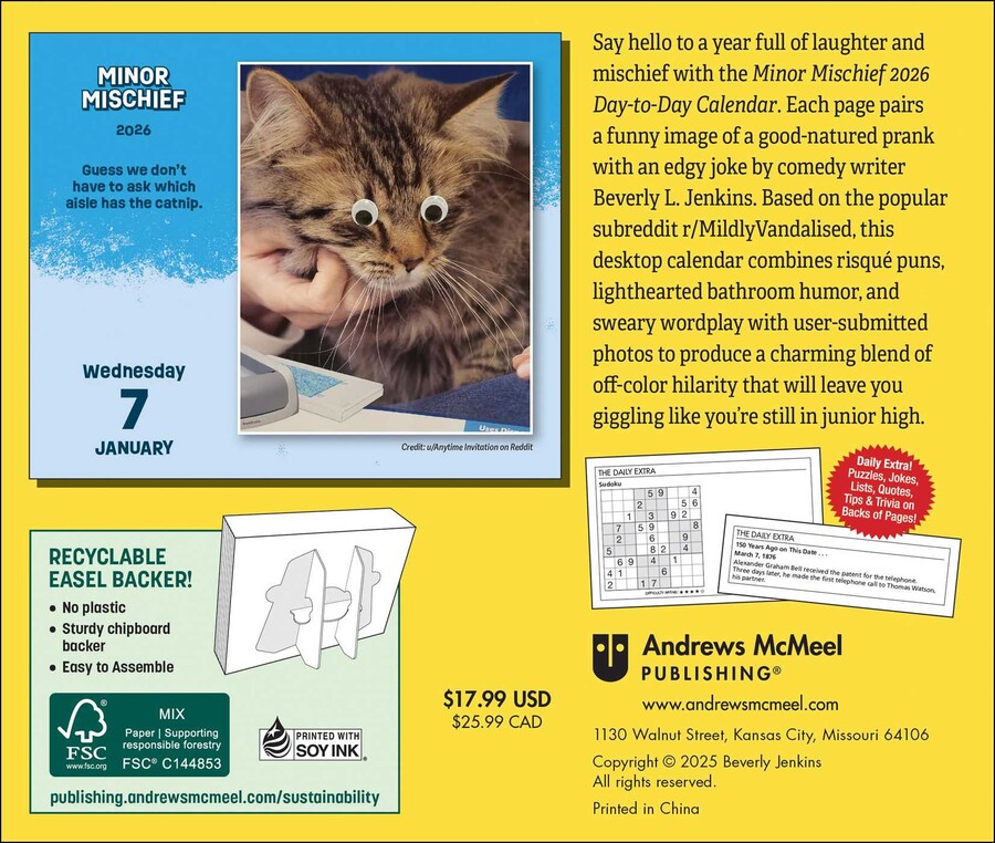 Minor Mischief 2026 Day-to-Day Calendar - Book Summary & Video ...