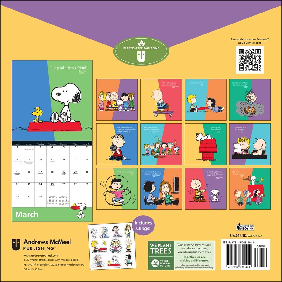 Peanuts® 2026 Wall Calendar - Book Summary & Video | Official Publisher ...
