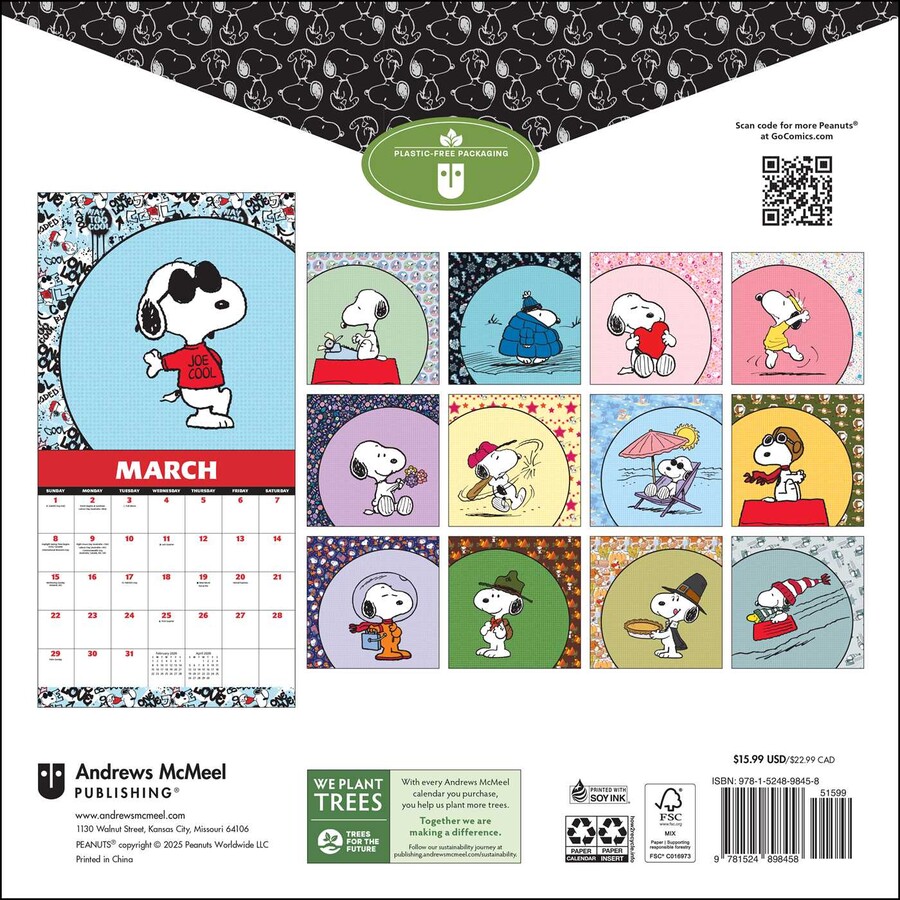 Peanuts®: Snoopy 2026 Wall Calendar - Book Summary & Video | Official Publisher Page | Simon ...