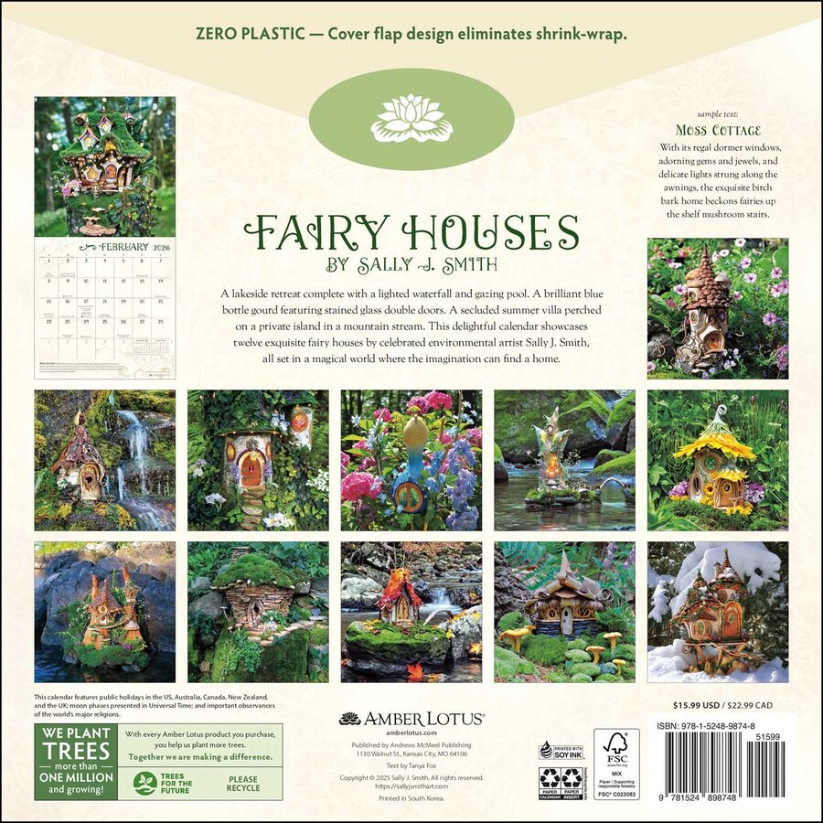 Fairy Houses 2026 Wall Calendar - Book Summary & Video | Official ...