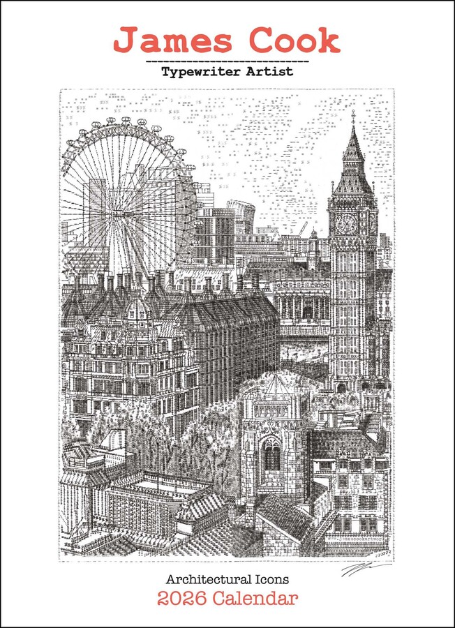 James Cook Typewriter Artist 2026 Wall Calendar - Book Summary & Video ...
