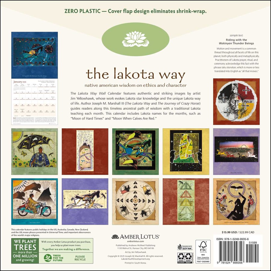 Lakota Way 2026 Wall Calendar - Book Summary & Video | Official Publisher Page | Simon & Schuster