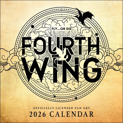Fourth Wing Officially Licensed Fan Art 2026 Wall Calendar - Book ...