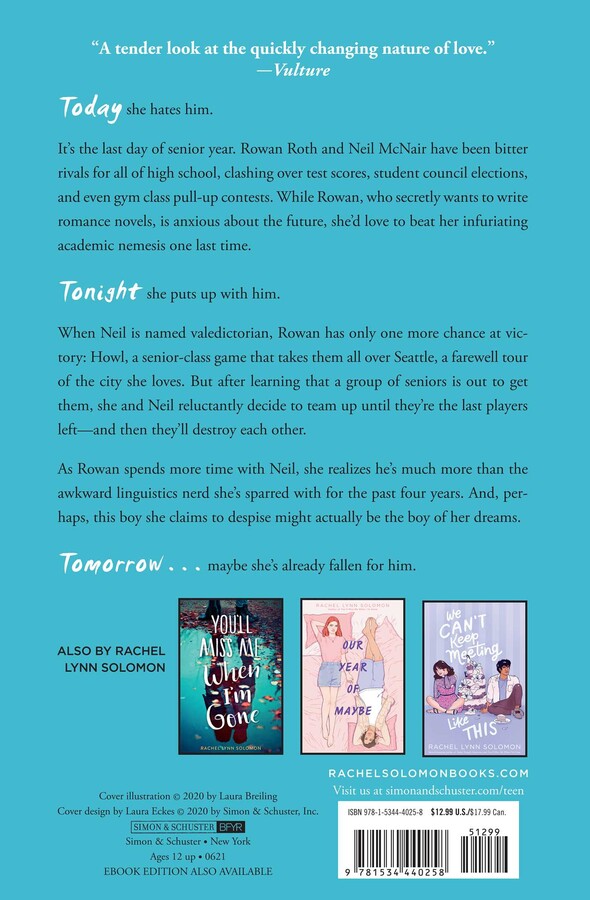 Today Tonight Tomorrow | Book by Rachel Lynn Solomon | Official ...