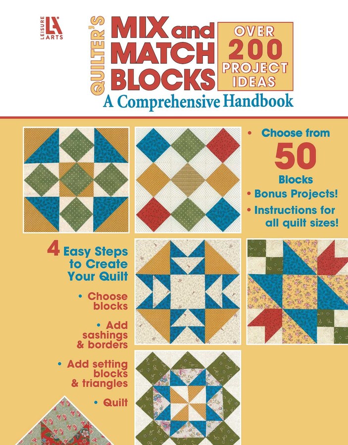 Quilter's Mix & Match Blocks | Book by Leisure Arts | Official ...