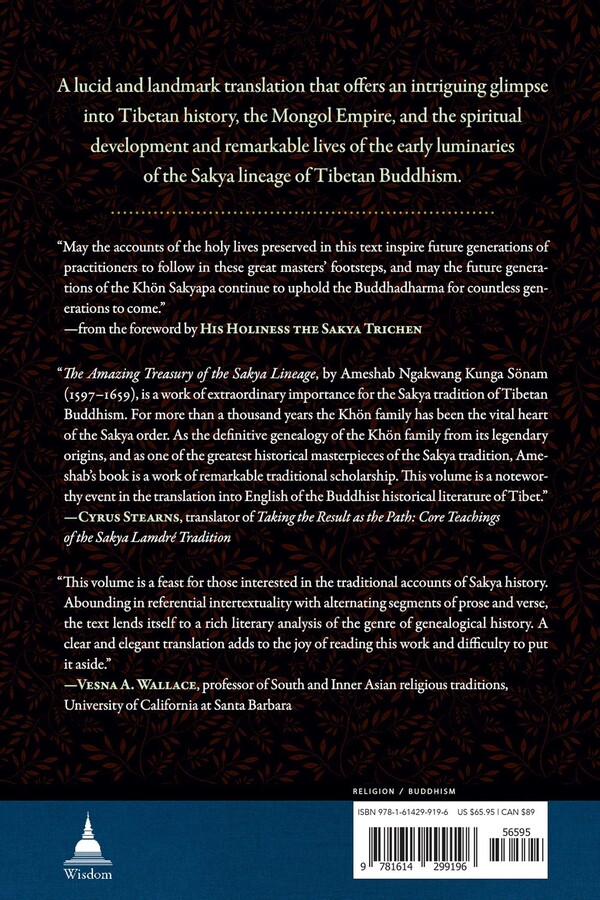 The Amazing Treasury of the Sakya Lineage | Book by Ameshab Ngakwang ...