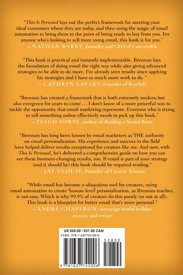 This Is Personal | Book by Brennan Dunn | Official Publisher Page ...