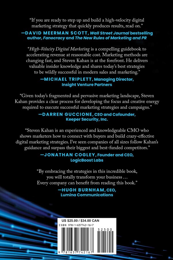 High-Velocity Digital Marketing | Book by Steven Mark Kahan, David ...