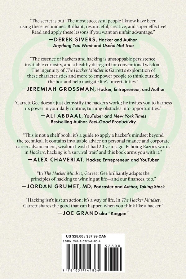 The Hacker Mindset | Book by Garrett Gee | Official Publisher Page ...