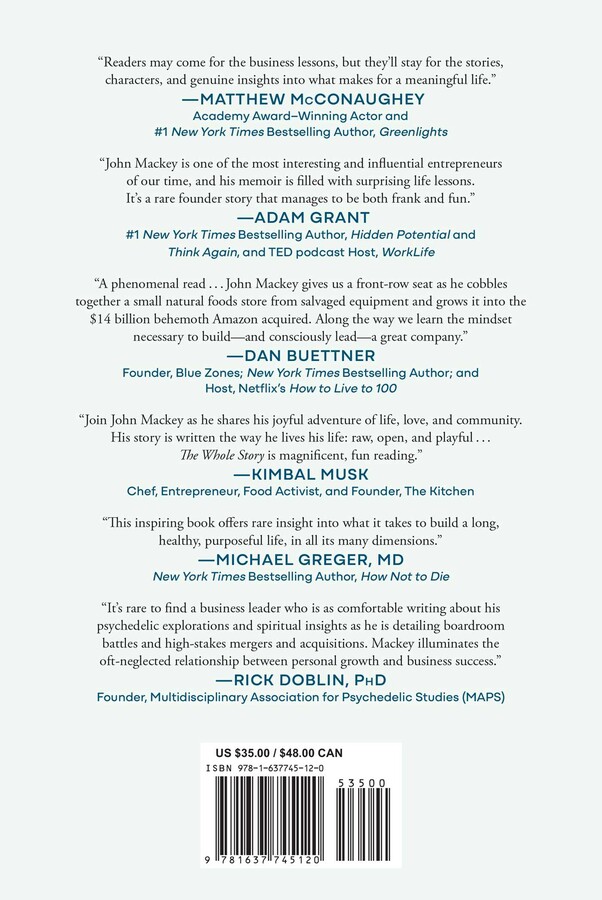 The Whole Story | Book by John Mackey | Official Publisher Page | Simon ...