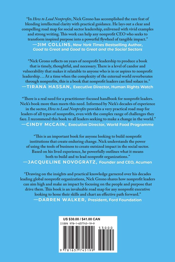 How to Lead Nonprofits | Book by Nick Grono | Official Publisher Page ...