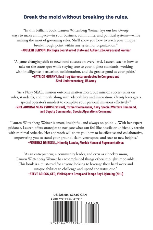 Unruly | Book by Lauren Wittenberg Weiner, Stanley McChrystal ...