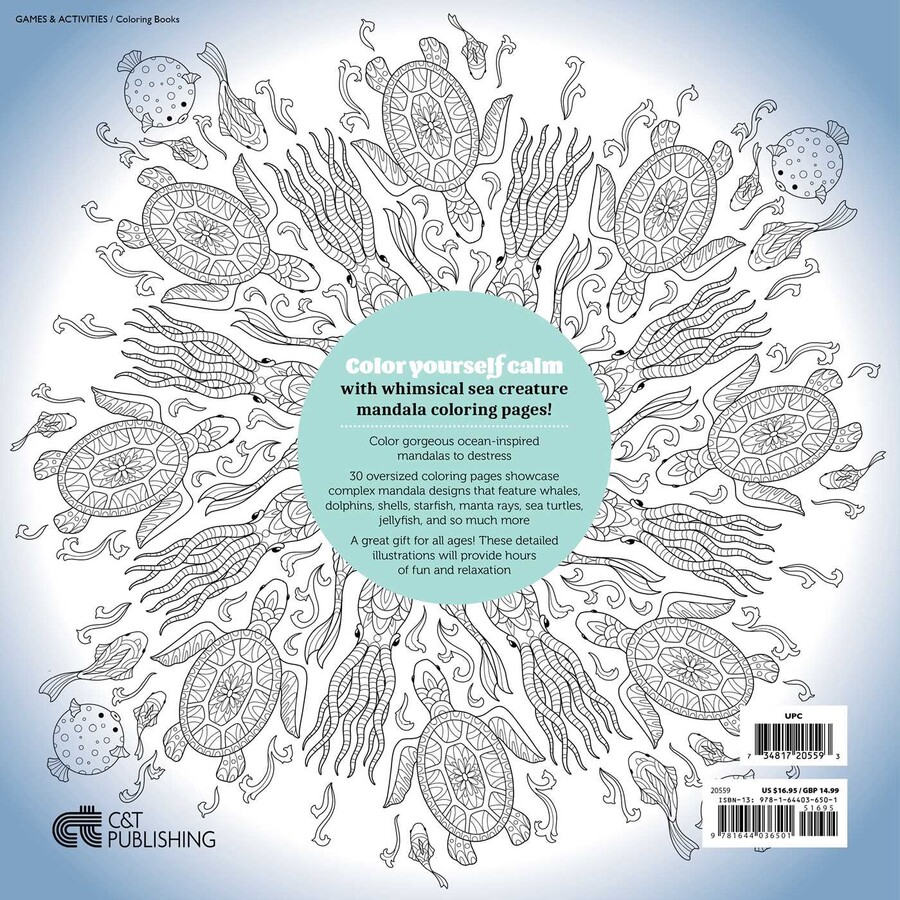 My Ocean Mandala Coloring Book | Book by Marica Zottino | Official ...
