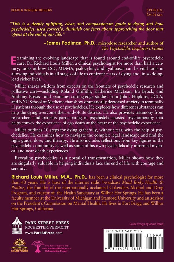 Psychedelic Medicine at the End of Life | Book by Richard Louis Miller ...