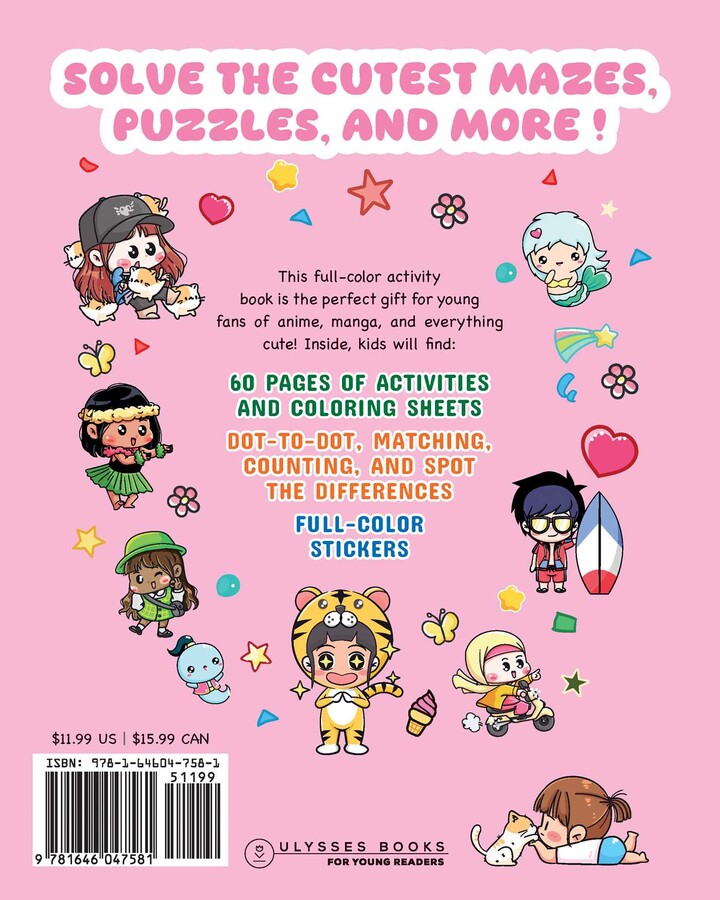 The Kawaii Chibi Activity Book for Kids | Book by Valentina Figus ...
