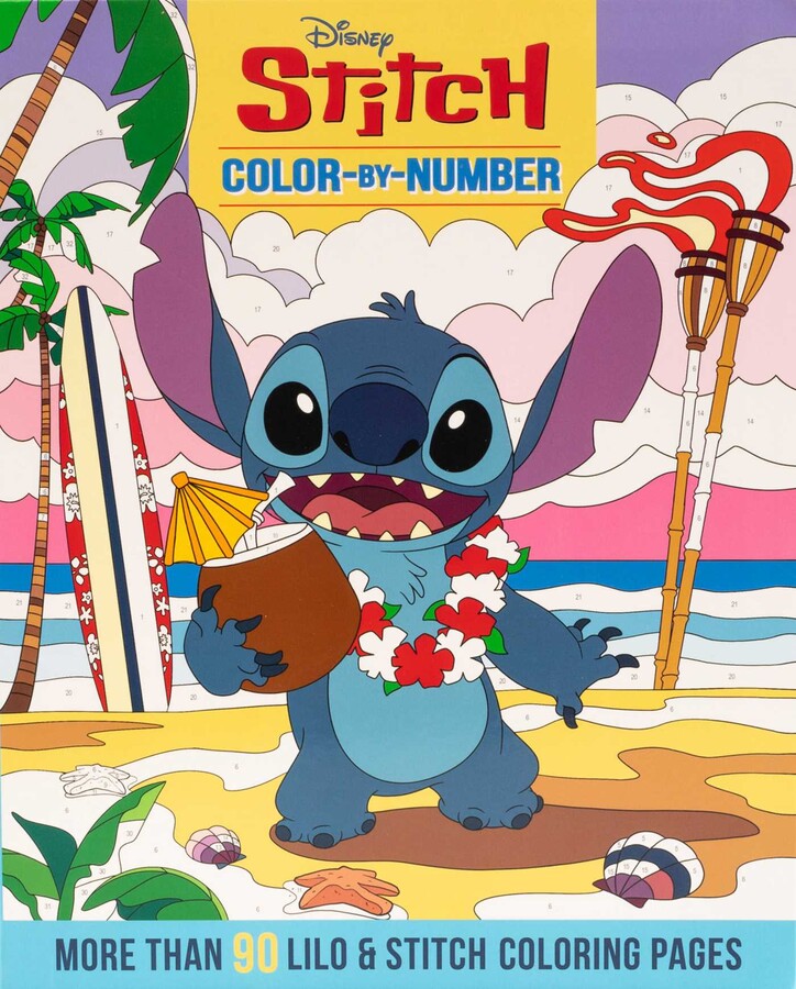 Disney Stitch Color-By-Number | Book by Editors of Thunder Bay Press ...