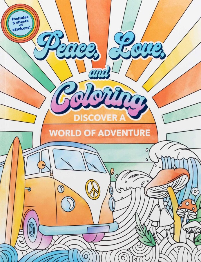Peace, Love, and Coloring | Book by Editors of Thunder Bay Press ...