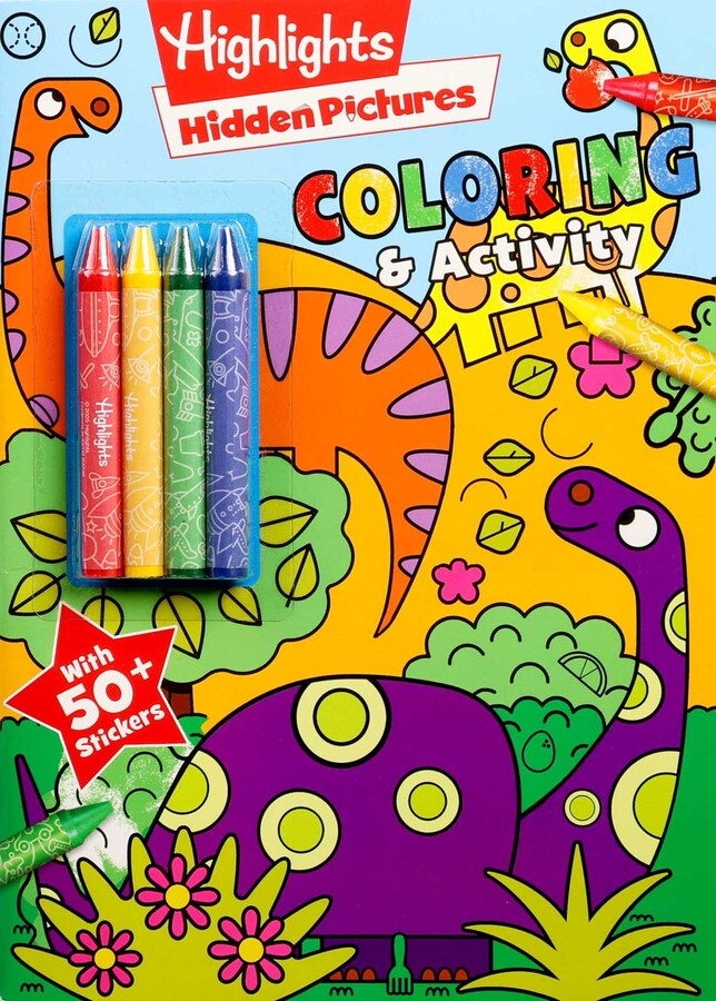 Highlights Hidden Pictures Coloring with Crayons | Book by Delaney ...